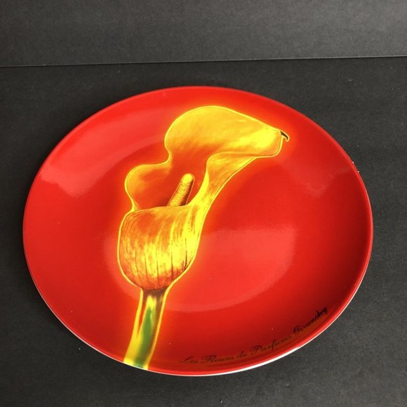 Givenchy | Accents | Givenchy Parfums Collector Plate Red Yellow Calla ...